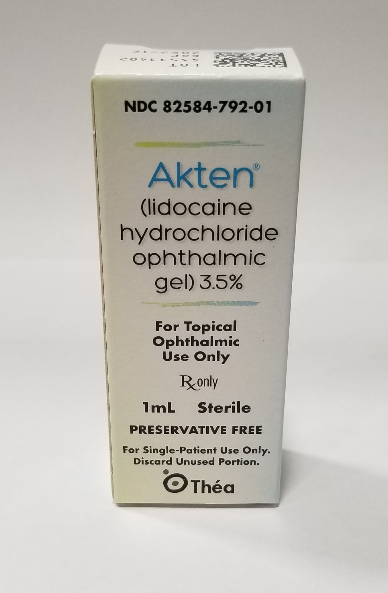 Akten (lidocaine hydrochloride ophthalmic gel) 3.5% 1mL - Thea – My ...