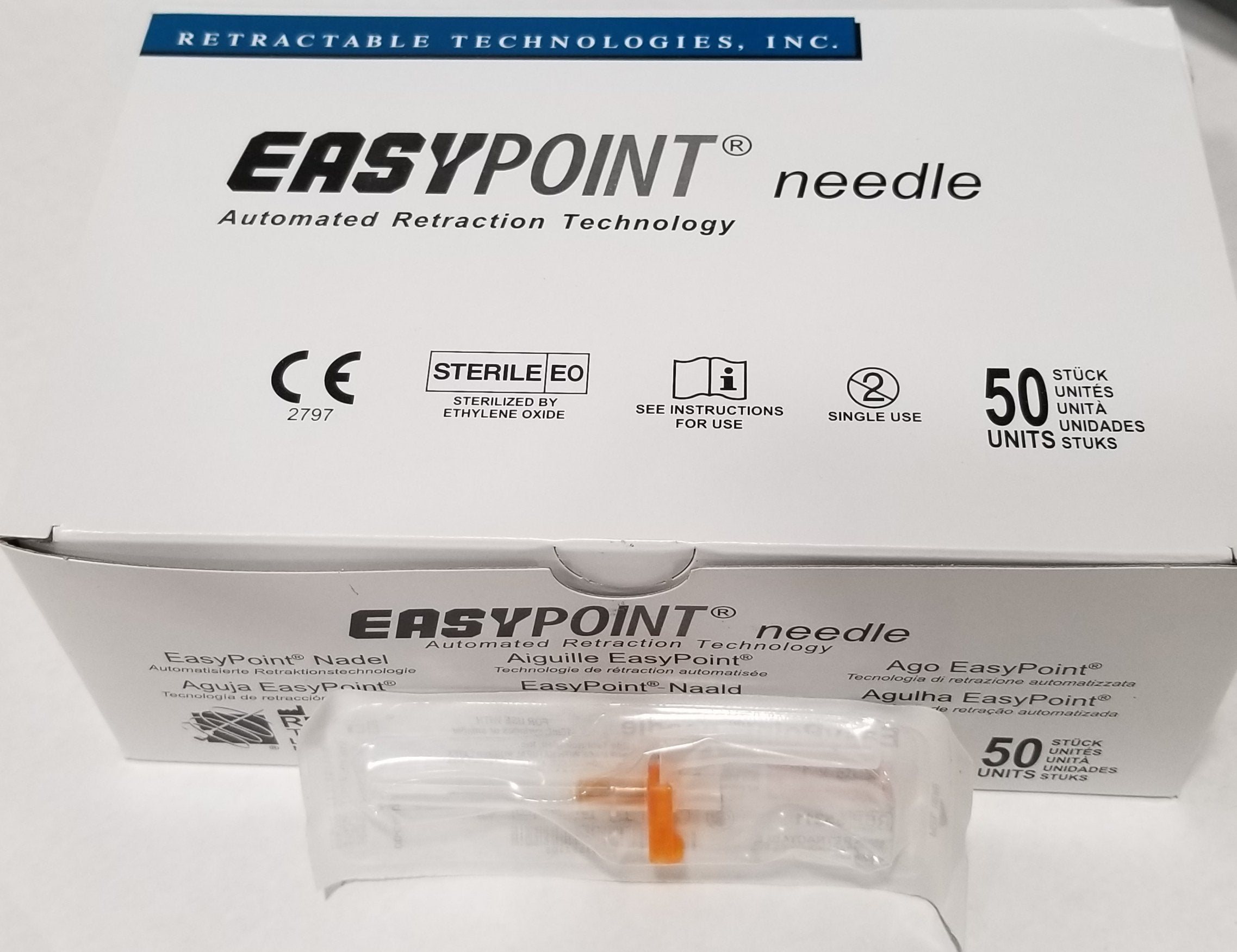 Safety Retractable Needle25G x 1" 50/box – My Medical Supply Company