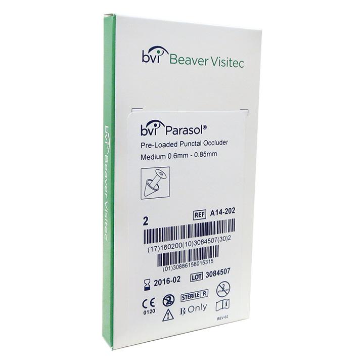 Parasol Pre-Loaded Sterile Punctal Occluder, Medium 0.6-0.85mm, 2/bx ...